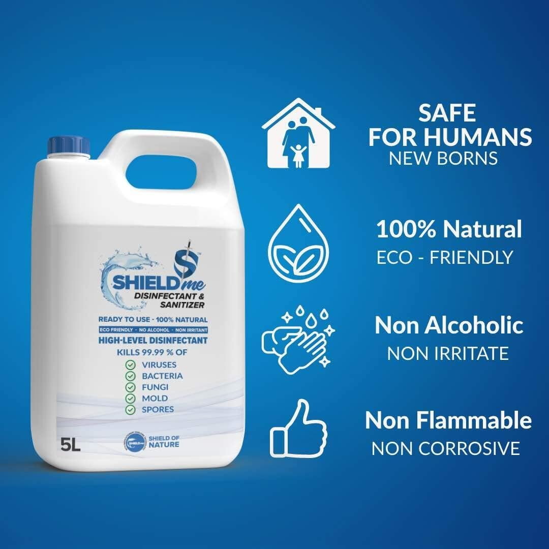 SHIELD ME High Level Disinfectant ( Eco Friendly) 5 Litres